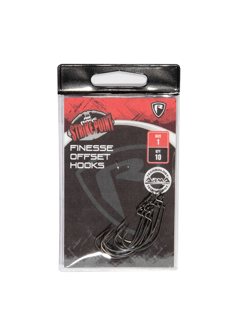Fox Rage Strike Point Finesse Offset Hooks • NEXT DAY DELIVERY • TT