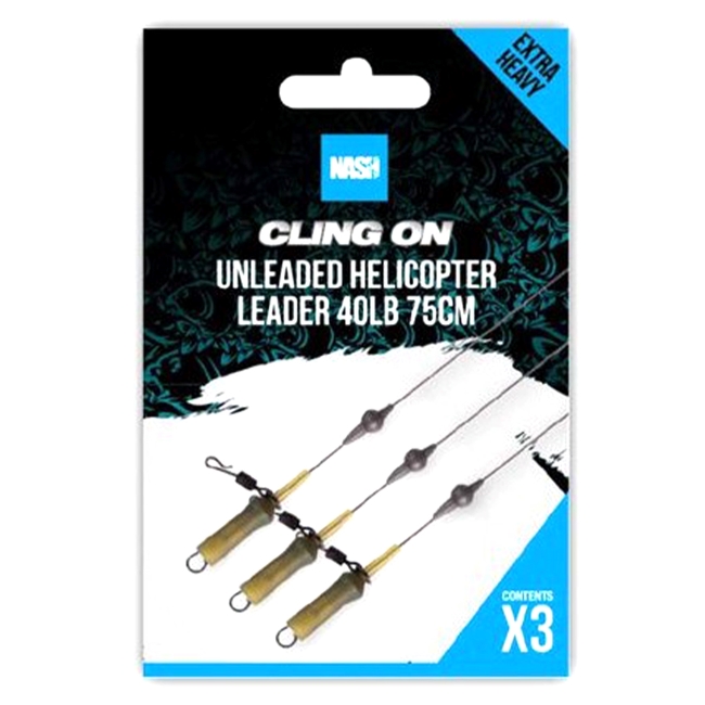Nash Cling On Unleaded Helicopter Leader 75cm • NEXT DAY DELIVERY • TT