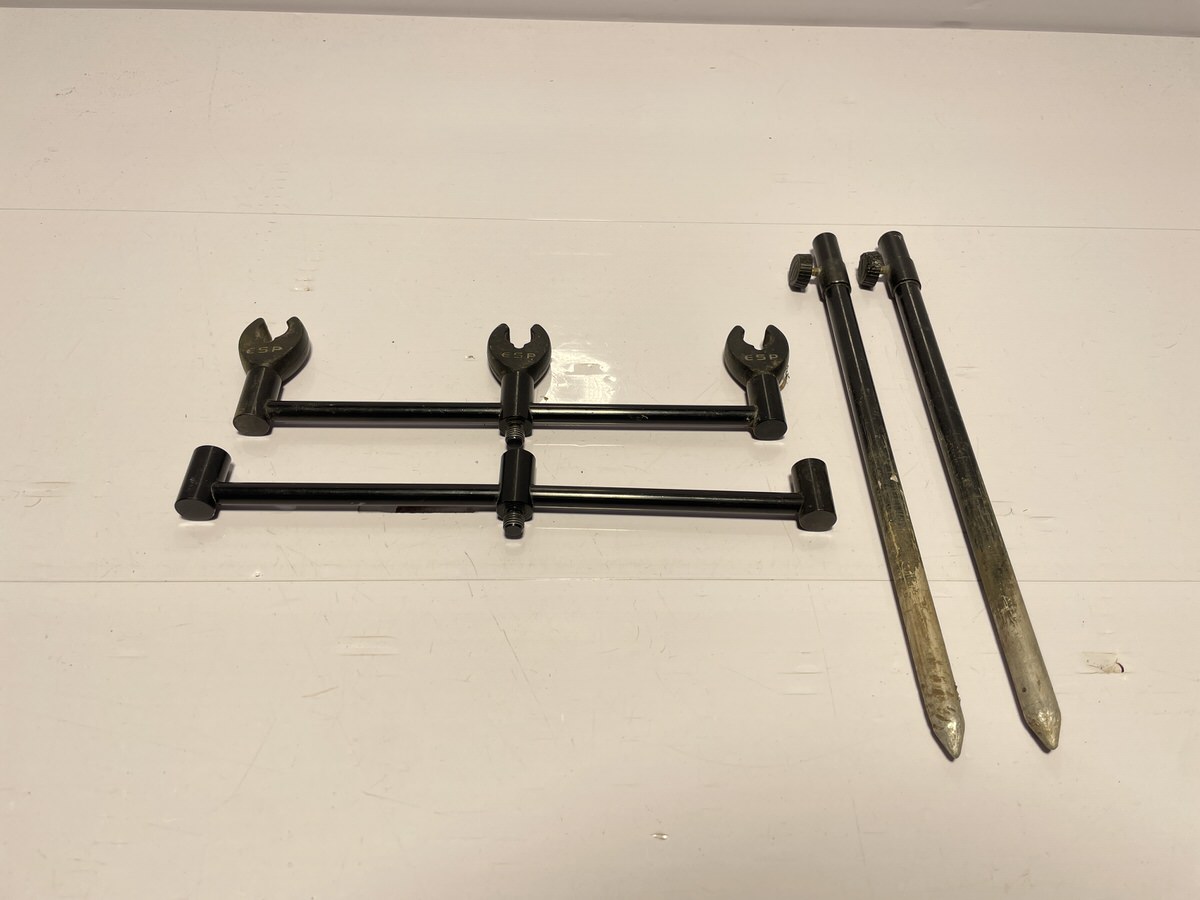 2x Cygnet Slim 3 Rod Buzz Bars With 2x Cygnet Slim Banksticks With ESP ...